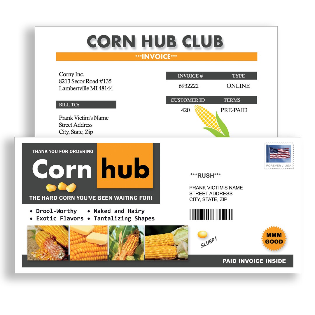 Pranks Corn Hub Prank Mail Letter Mailed 100% Anonymous Directly to ...