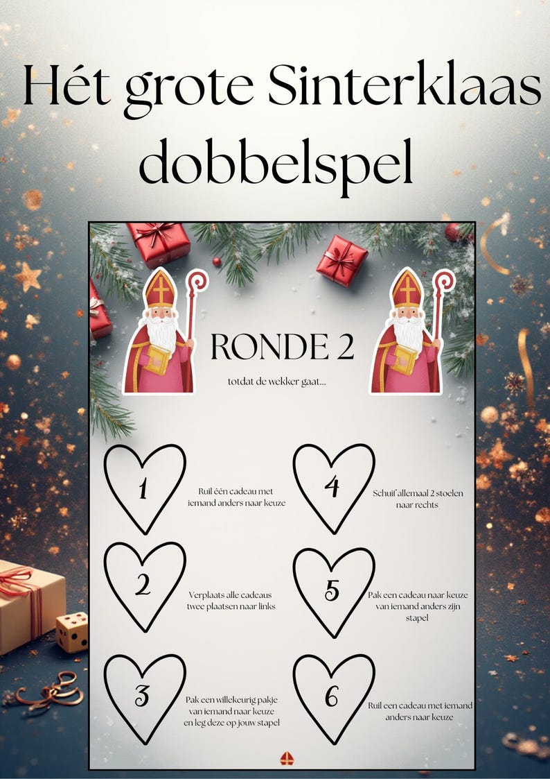Sinterklaas Dice Game Family Edition Gift - Etsy UK