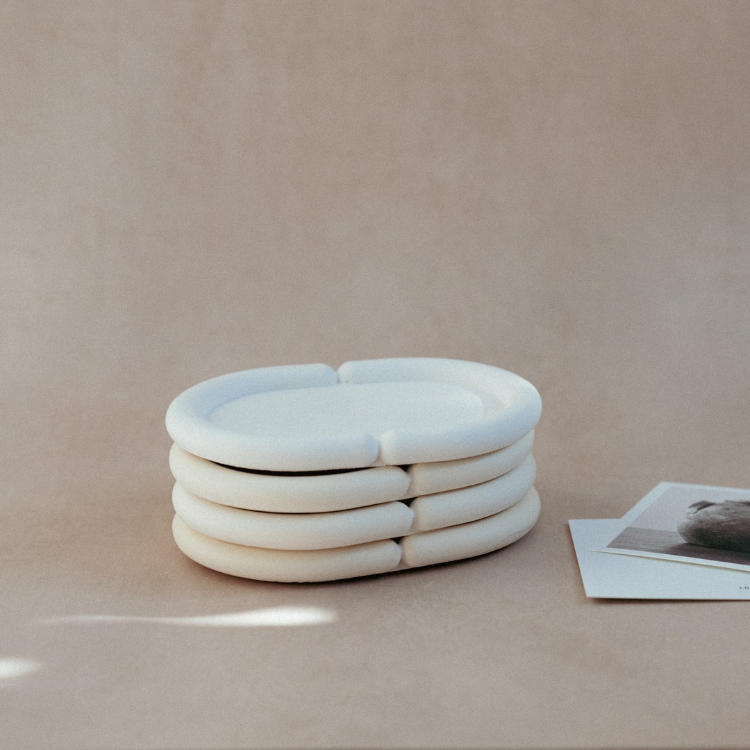 Decor Tray Lena Cement Dish Aesthetic Tray Home Decor Tray Gift ...