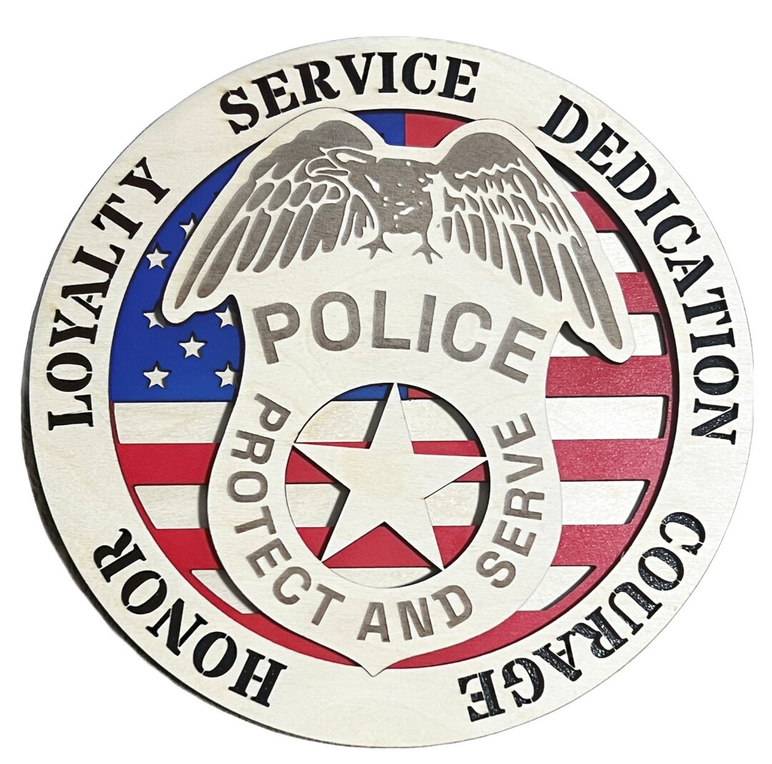 Police Badge Loyalty Plaque - Etsy