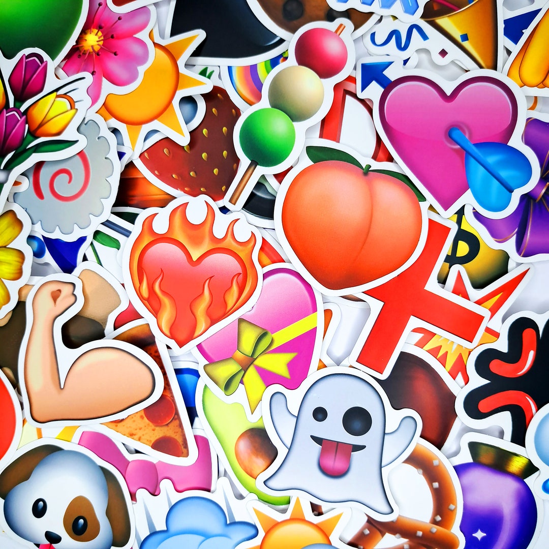 60 PCS Funny Emoji Sticker Pack, Children Stickers, Laptop Stickers ...
