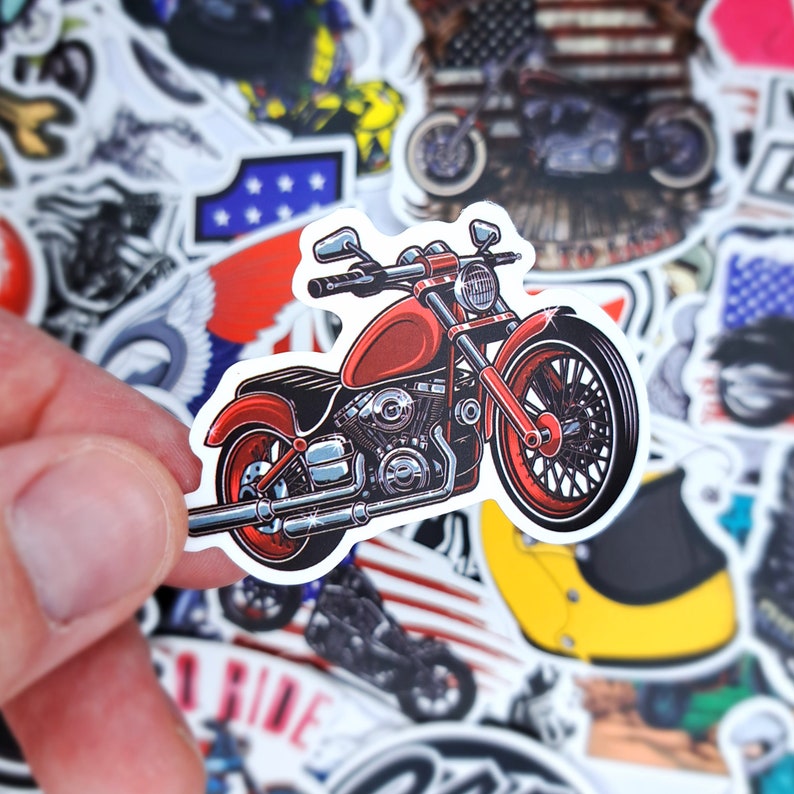 Motorcycle Helmet Sticker Pack – Biker, Motorbike & Chopper Stickers ...