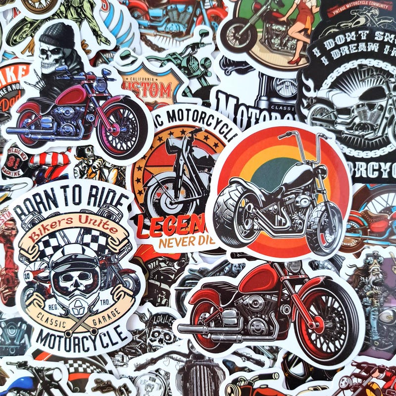 Motorcycle Sticker Bomb - Etsy