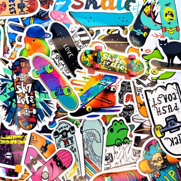 Skateboard Sticker - Etsy Australia