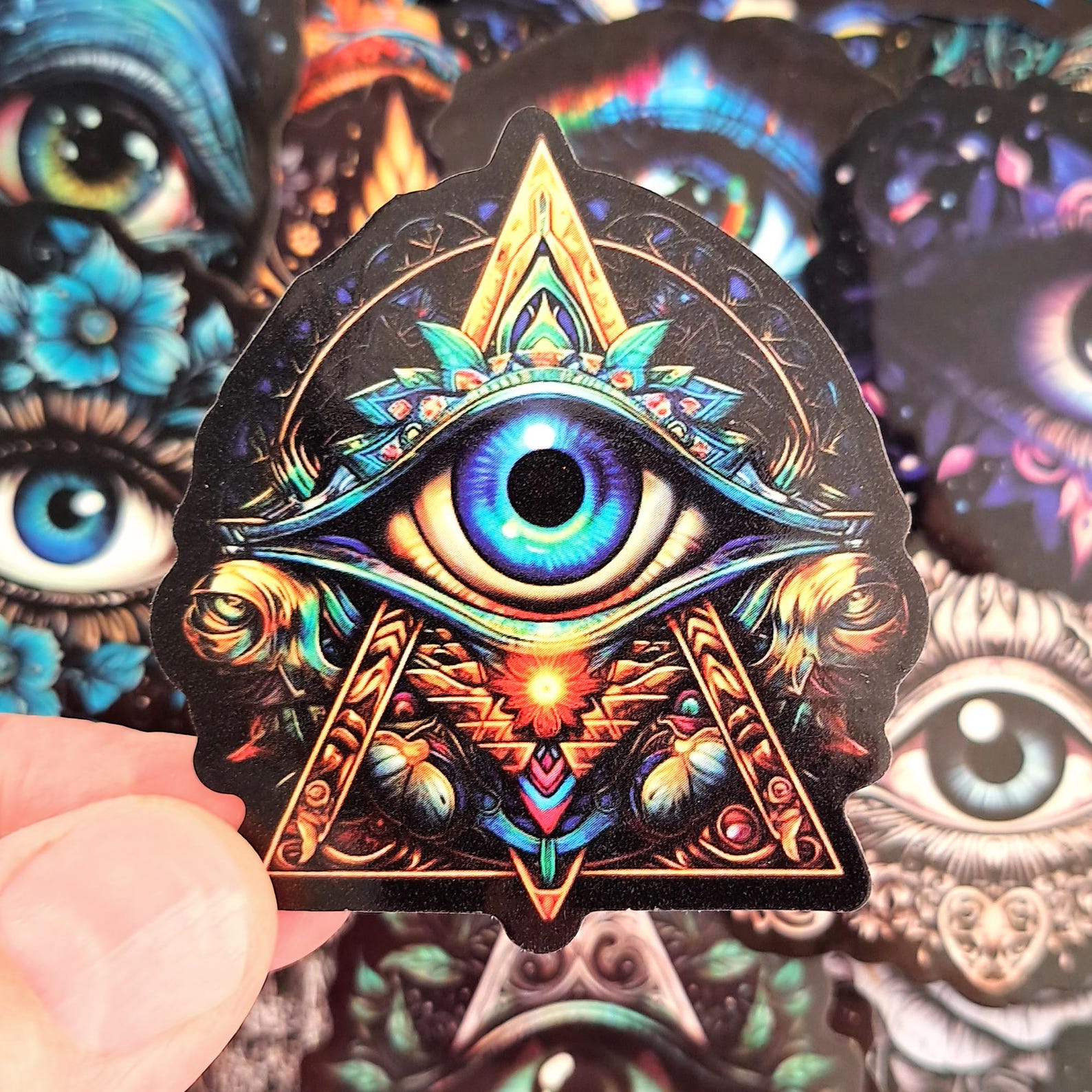 50 PCS Third Eye Sticker Pack, Evil Eye Stickers, Occult Eye Stickers ...