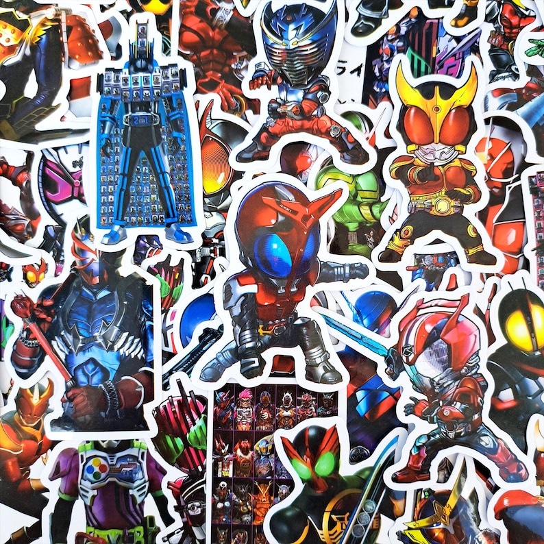 Kamen Rider Sticker Pack – Trendy Japanese Anime Superhero & Video Game ...