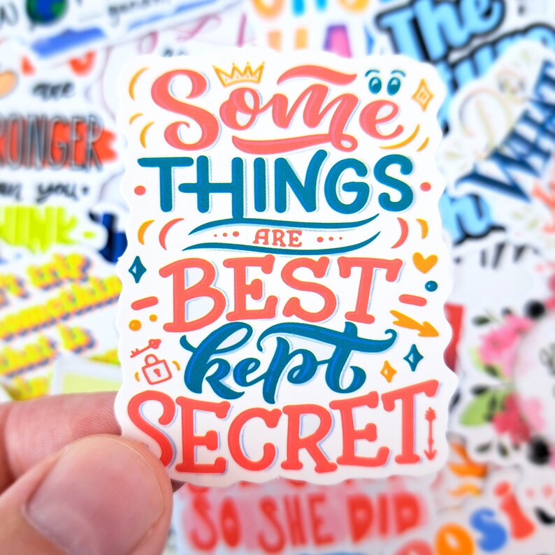 50 PCS Motivational Inspirational Quotes Sticker Pack, Positive ...