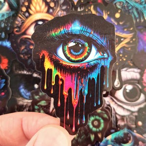 50 PCS Third Eye Sticker Pack, Evil Eye Stickers, Occult Eye Stickers ...
