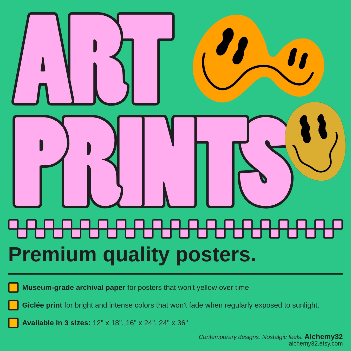 American Gothic: Reimagined Print, Classic Painting Y2K Psychedelic ...