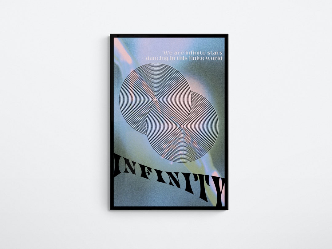 Infinity Y2K Aesthetic Art Print, Graphic Contemporary Design Poster ...