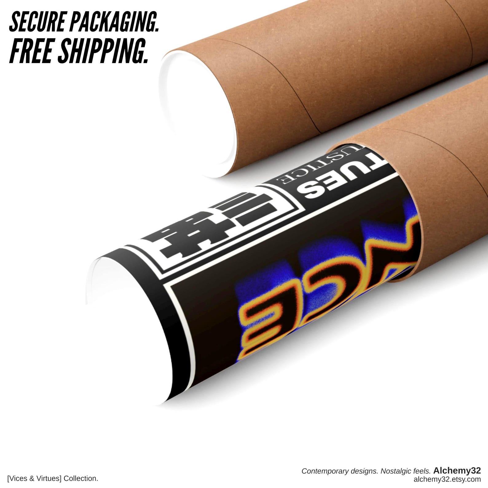 Virtues: Prudence Seven Deadly Sins Print, Typographic Grunge ...