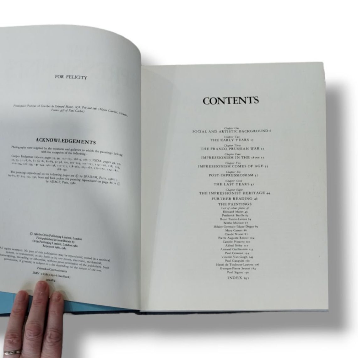 1985 the Impressionists and Their Art by Russell Ash Coffee Table Book ...