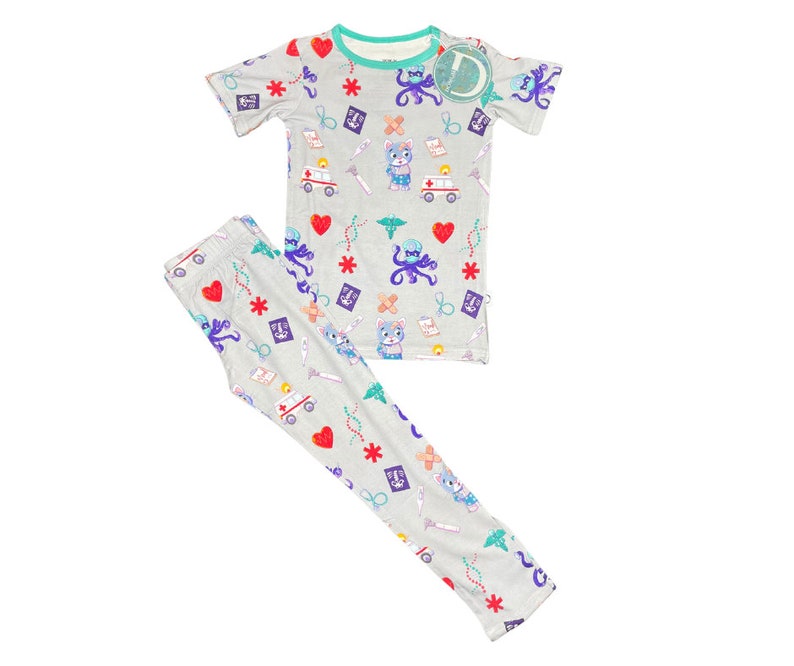 MEDICAL HEALTHCARE Hero Nurse Doctor Big Kid Pajamas Sleepwear - Etsy