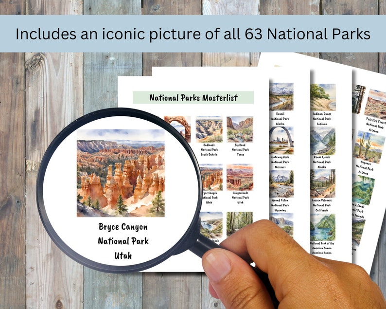National Park Trip Planner, Printable Travel Organizer, National Parks ...