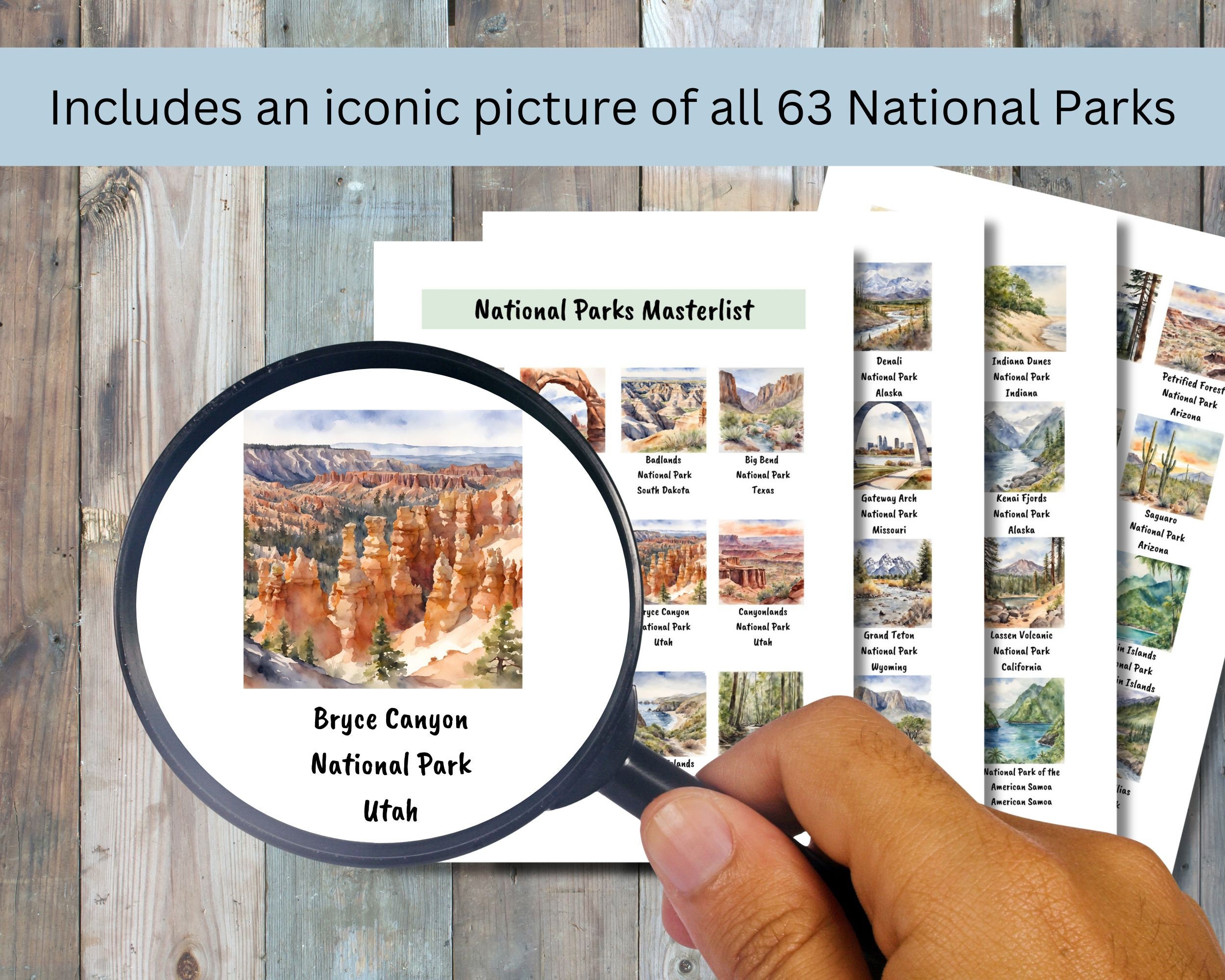 National Park Trip Planner, Printable Travel Organizer, National Parks ...