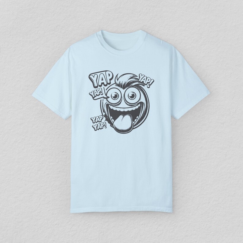 Yap Yap Smiley Face Yapper Funny Meme Tshirt - Etsy
