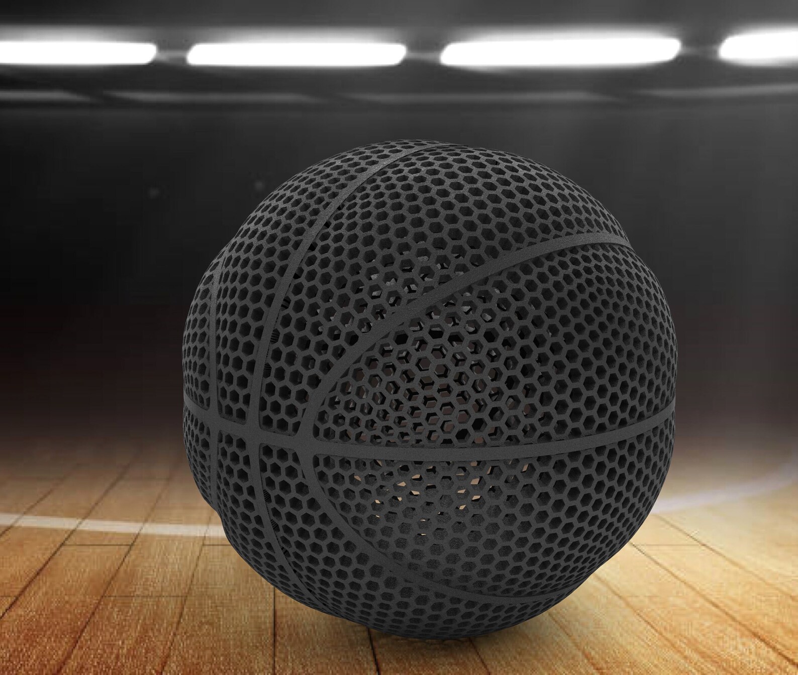 3D Print STL File Instant Download Airless Ball Basketball Paddle Padel ...