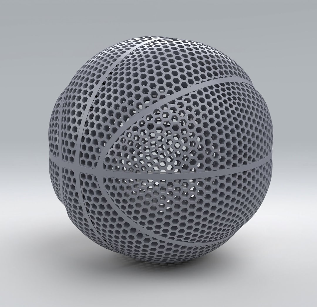 3D Print STL File Instant Download Airless Ball Basketball Paddle Padel ...