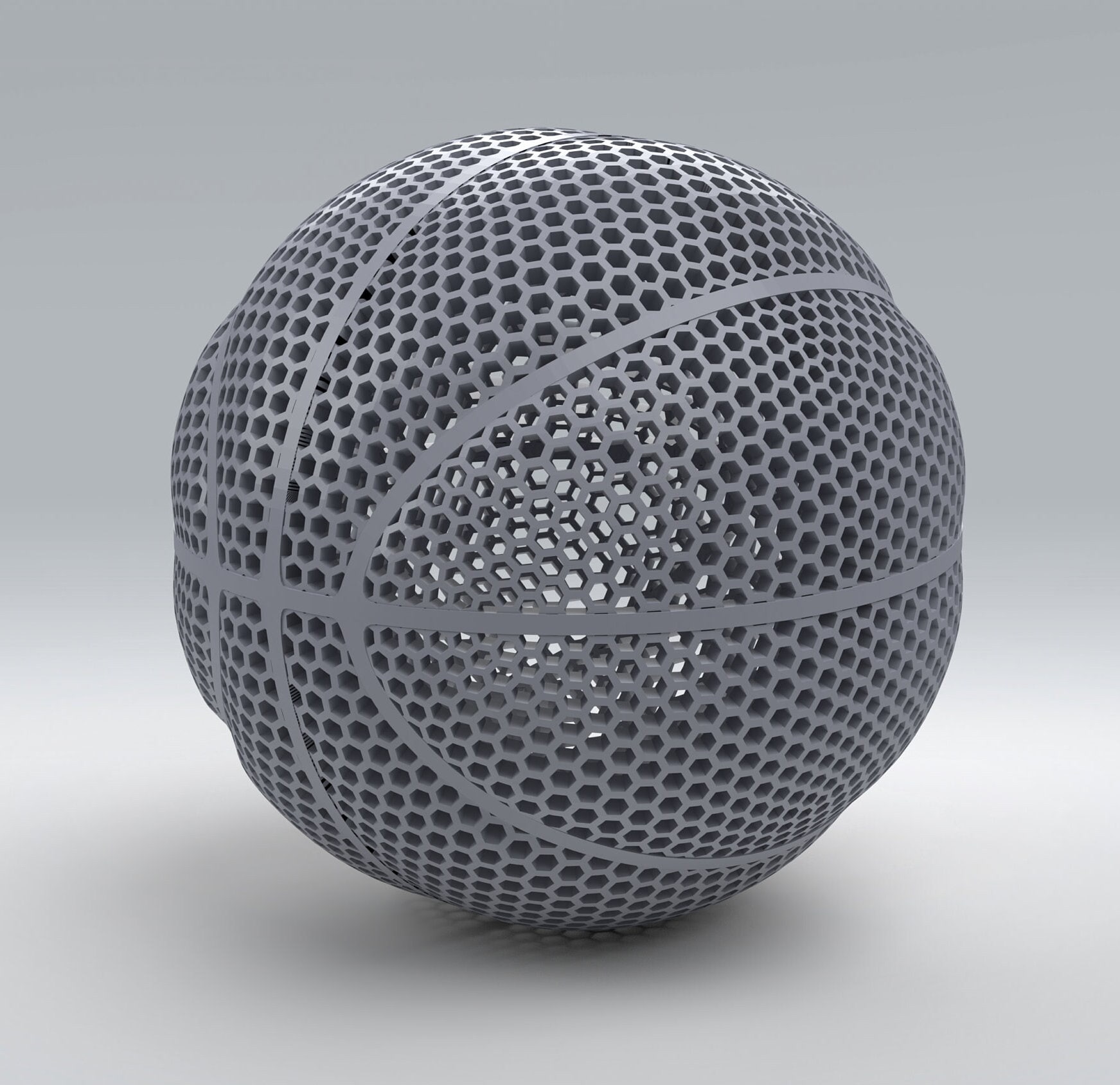 3D Print STL File Instant Download Airless Ball Basketball Paddle Padel ...