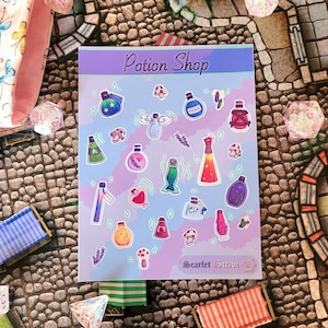 Potions Sticker Sheet - Etsy