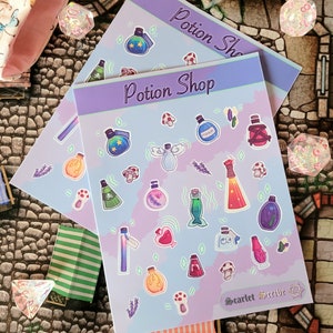 Potions Sticker Sheet - Etsy