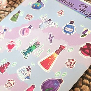 Potions Sticker Sheet - Etsy