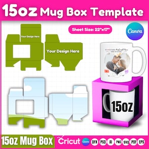 Water Bottle Label Template, 40 Oz Tumbler Template, Mug Box Template ...