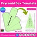 Pyramid Box Template Svg,pyramid Favor Box, Gift Box Template, Party ...