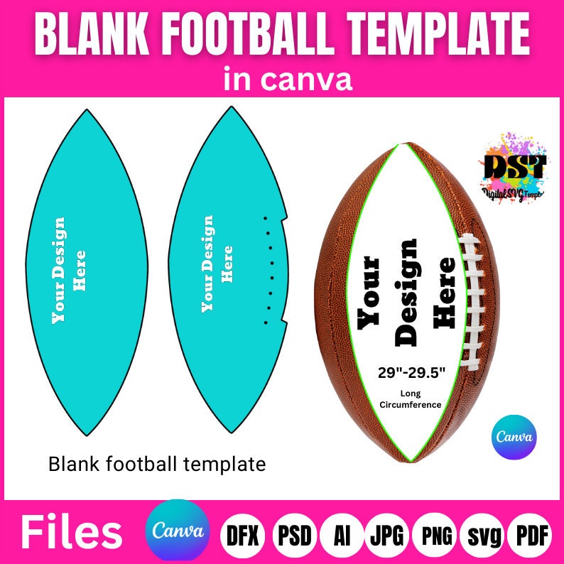 Football Panel Template, Football Ball Leather Blank Template, Photo ...