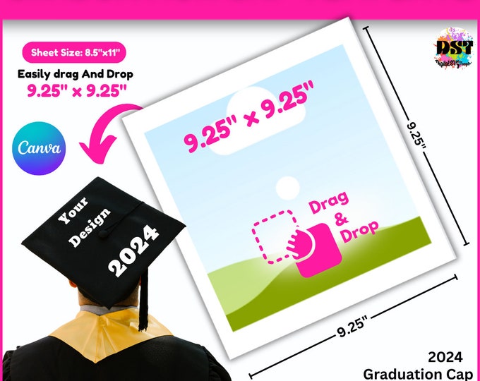 Graduation Cap Topper Templates, Blank Graduation Cap Template ...