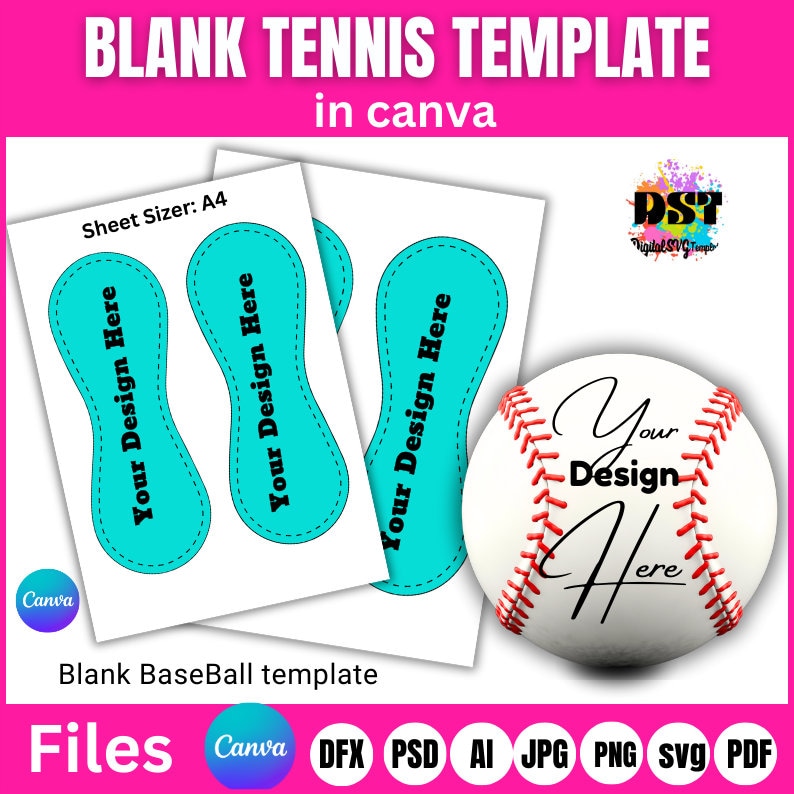 Baseball Panel Template, Baseball Leather Blank Template, Photo ...