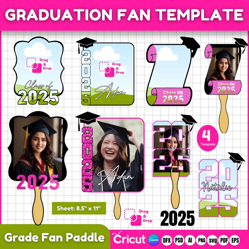 Graduation Fans - Etsy