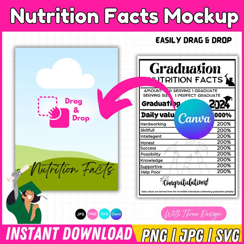 2024 Graduation Nutrition Facts ,graduation Nutrition Label Class 2024 ...