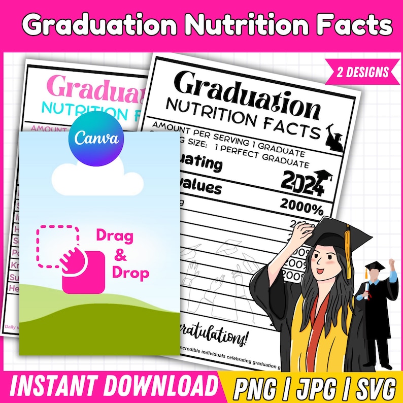 2024 Graduation Nutrition Facts ,graduation Nutrition Label Class 2024 ...