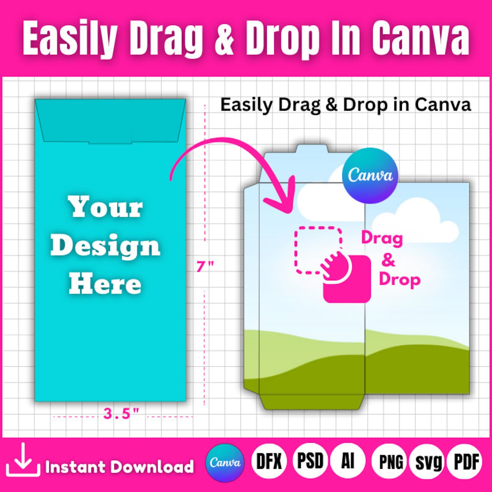 Money Envelope Template Mockups, Canva Editable Money Envelope Template ...