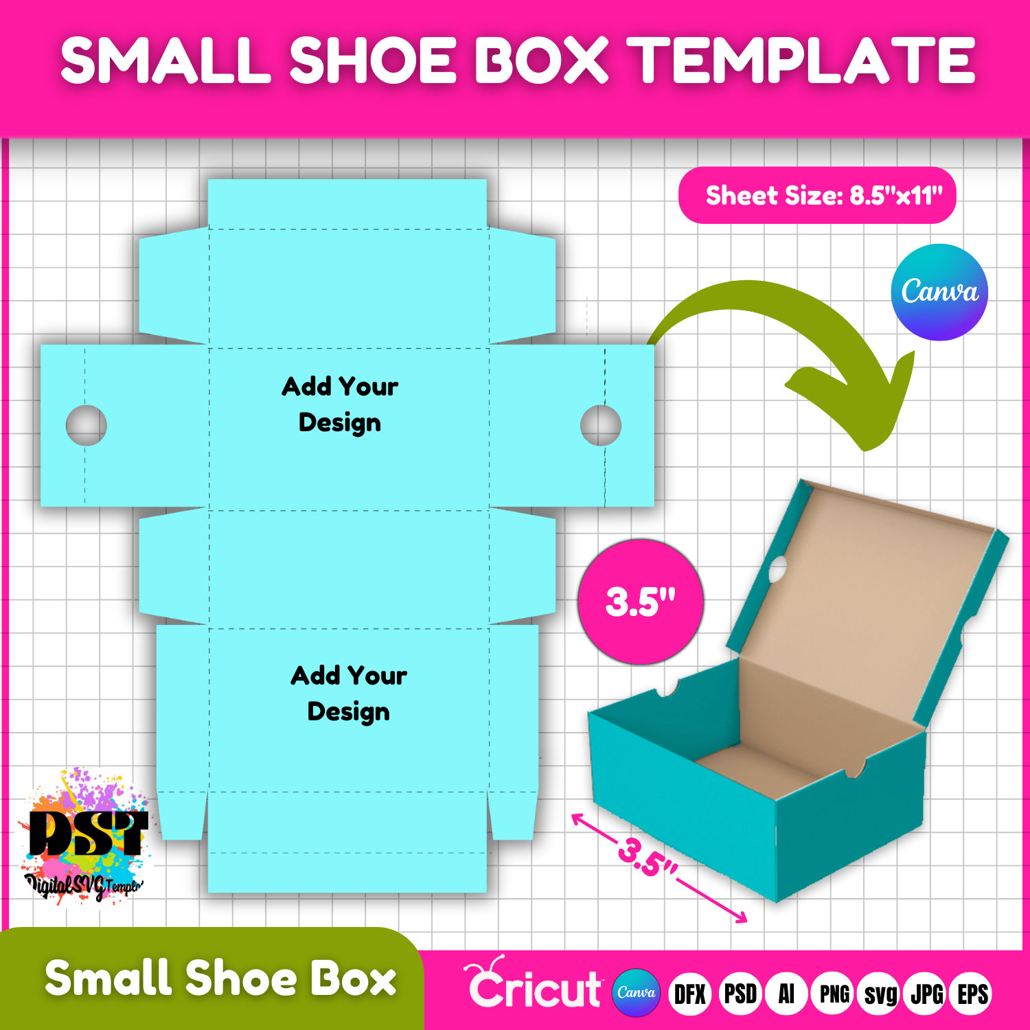 Small Shoe Box Template, Shoe Box Svg, Shoe Box Label, Sneaker Box ...