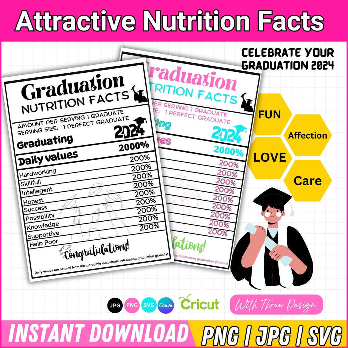 Graduation Stole Template, Graduation Cap Svg, Graduation Nutrition ...