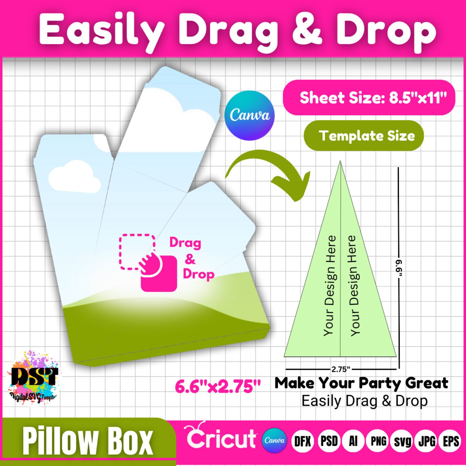 Pyramid Box Template Svg,pyramid Favor Box, Gift Box Template, Party ...