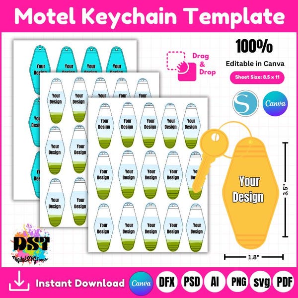 Hotel Keychain - Etsy