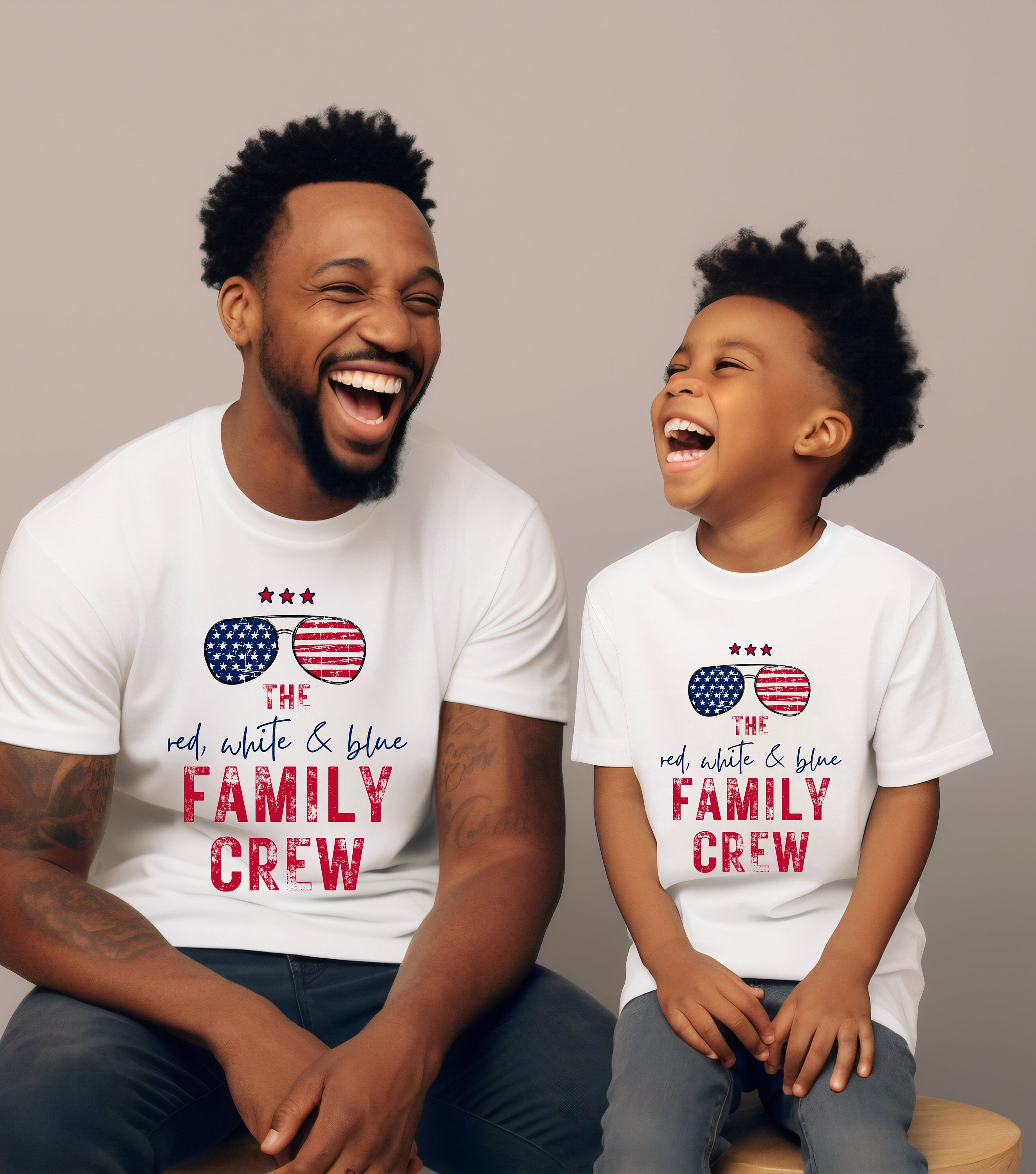 Red White and Blue Family Crew, Matching Fourth of July Family Shirts ...