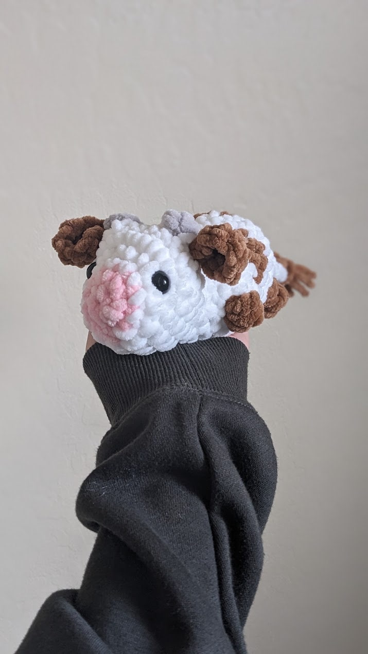 Emotional Support Gift Highland Cow Gifts Mini Funny Positive Crochet ...