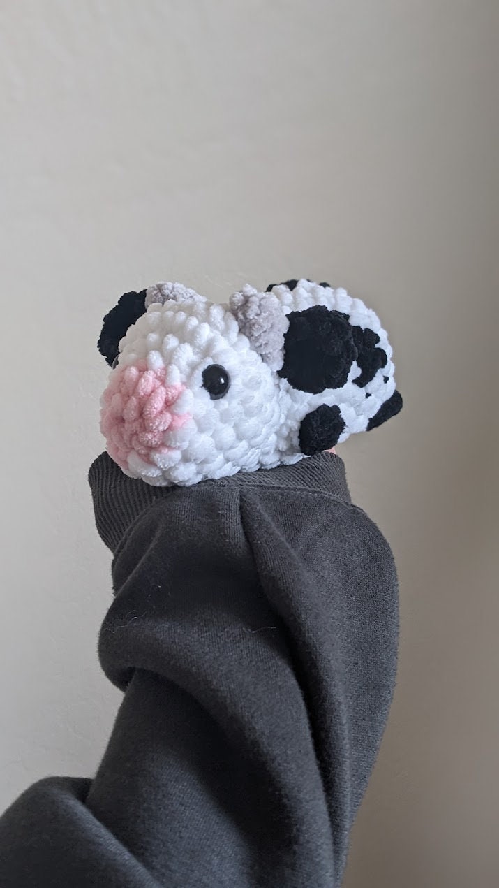 Mini Crochet Cow, Cute Crochet, Spotted Cows, Cow Plushie, Farm Animals ...