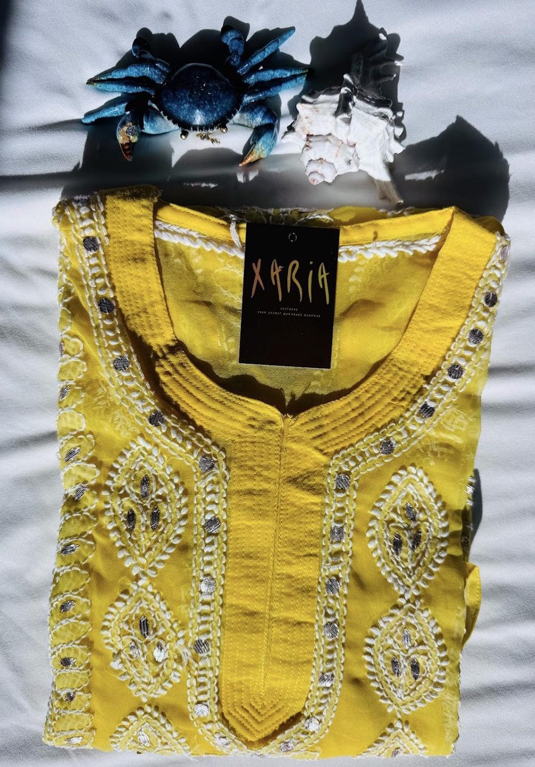 Handmade Lucknow Chikankari Hand Embroidery Long Straight Kurta, - Etsy