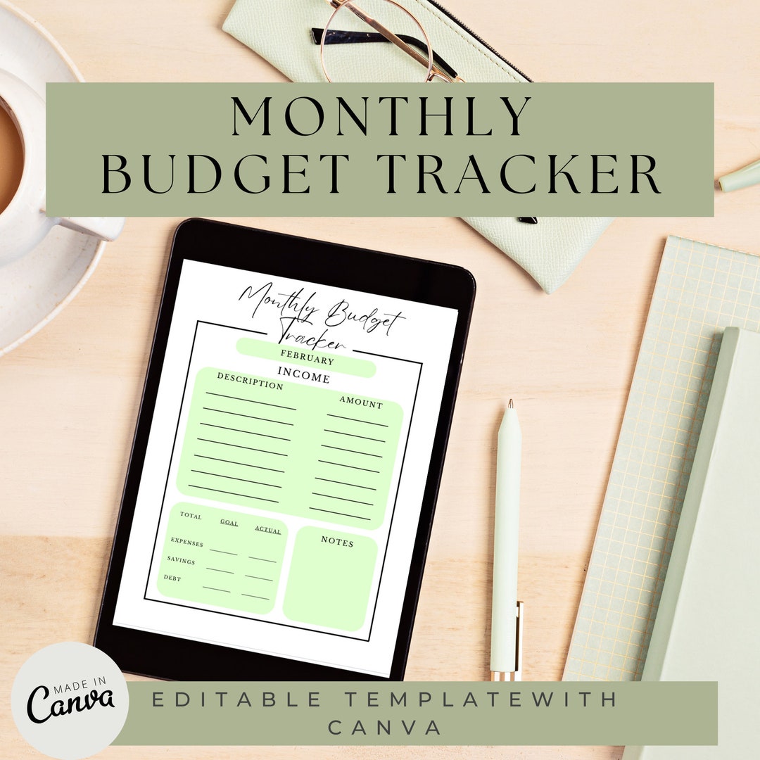 Monthly Budget Tracker Templates, Monthly Budget Tracker, Budget ...