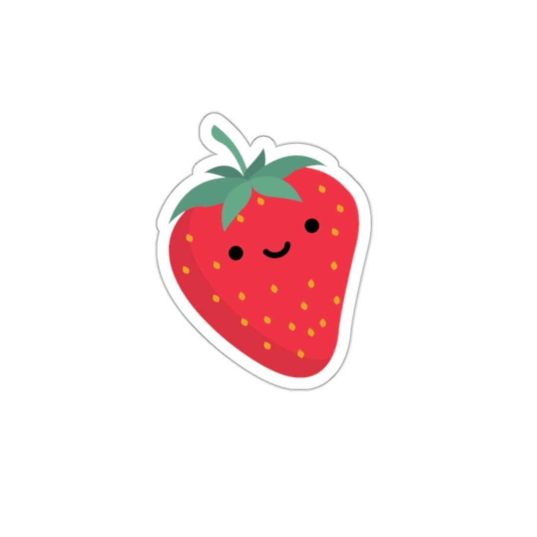 Kawaii Strawberry Sticker, Cute Sticker, Mother's Day Gift for Her ...