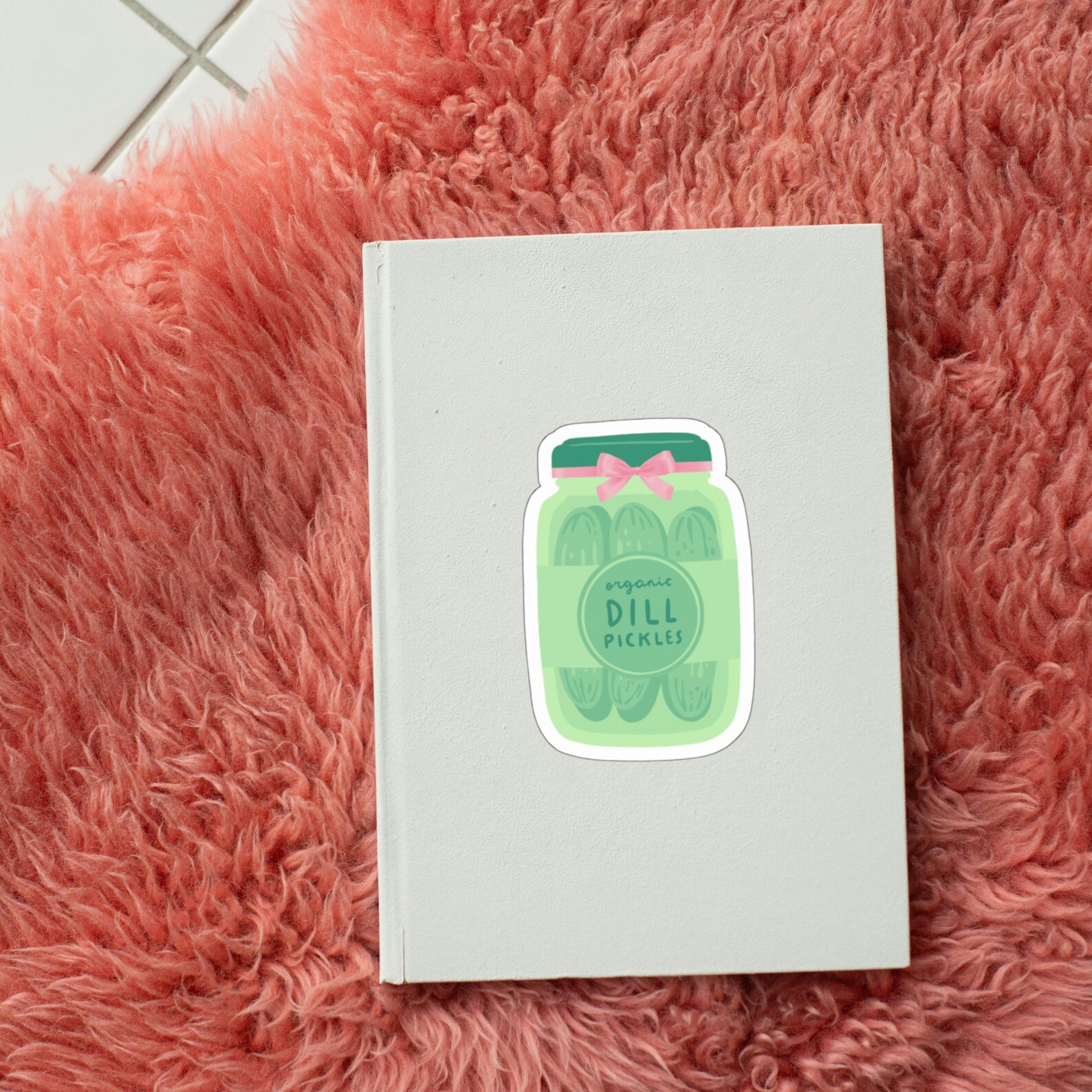 Coquette Pickle Jar Sticker, Pink Bow Sticker, Kawaii Pickle Stickers ...