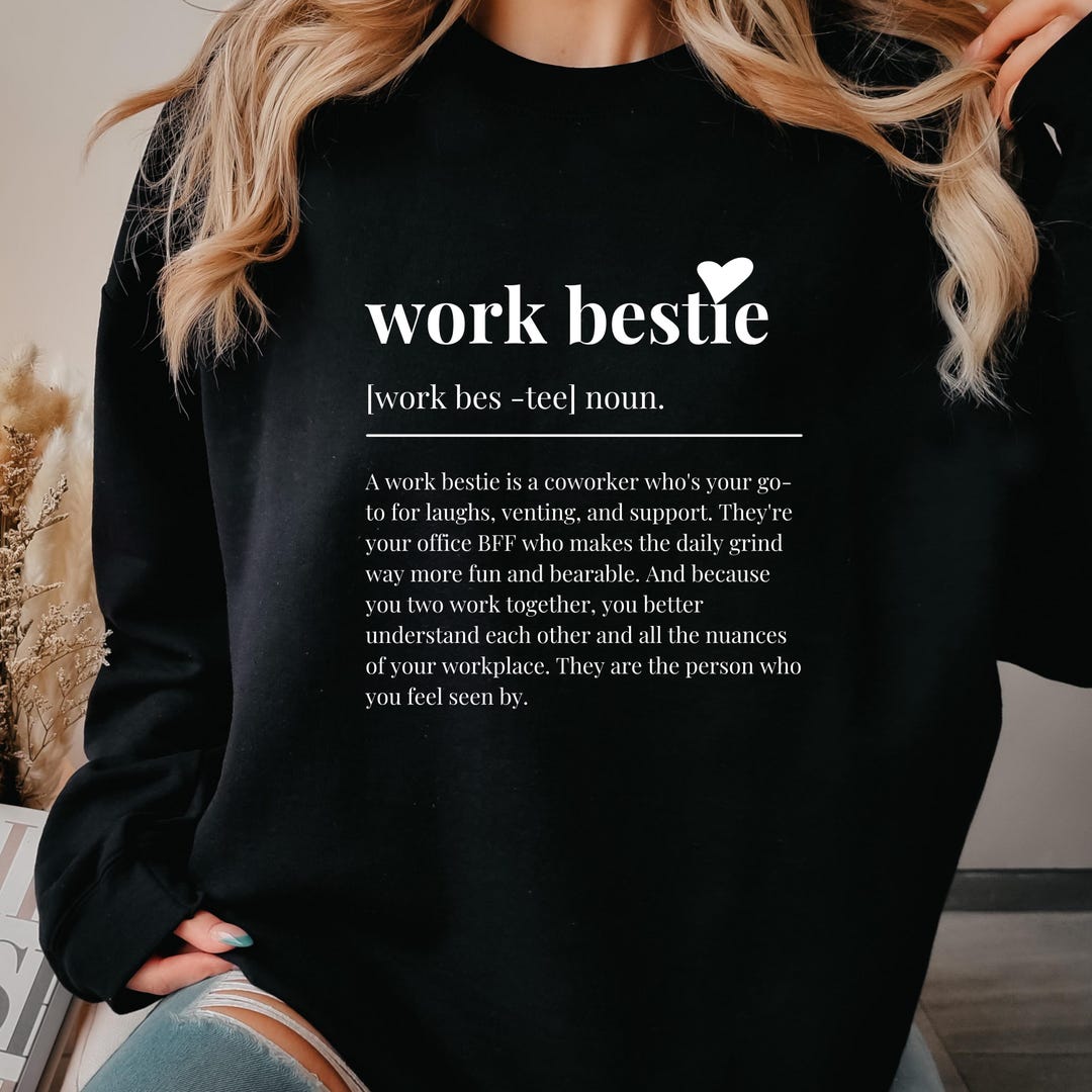 Work Bestie Sweater, Coworker Gifts, Work Bestie, Work Bestie Gift ...