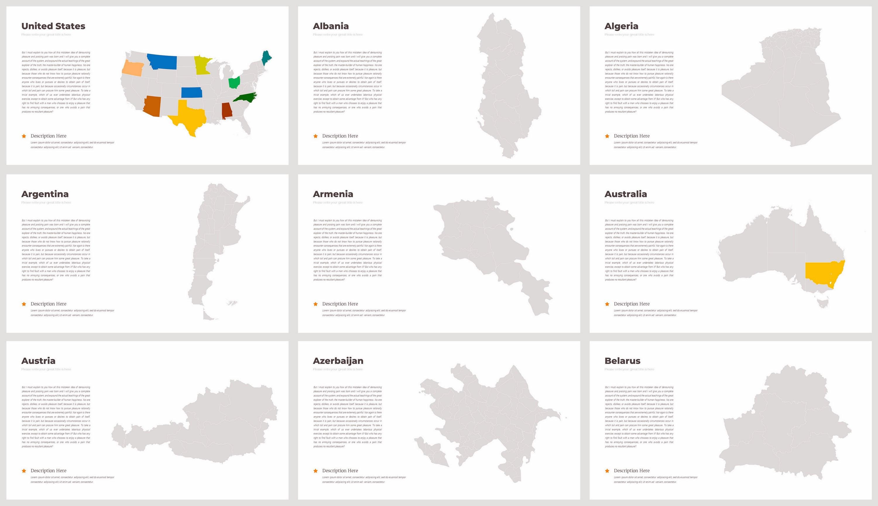 Personalized Editable Map Powerpoint Template, World Map Powerpoint ...