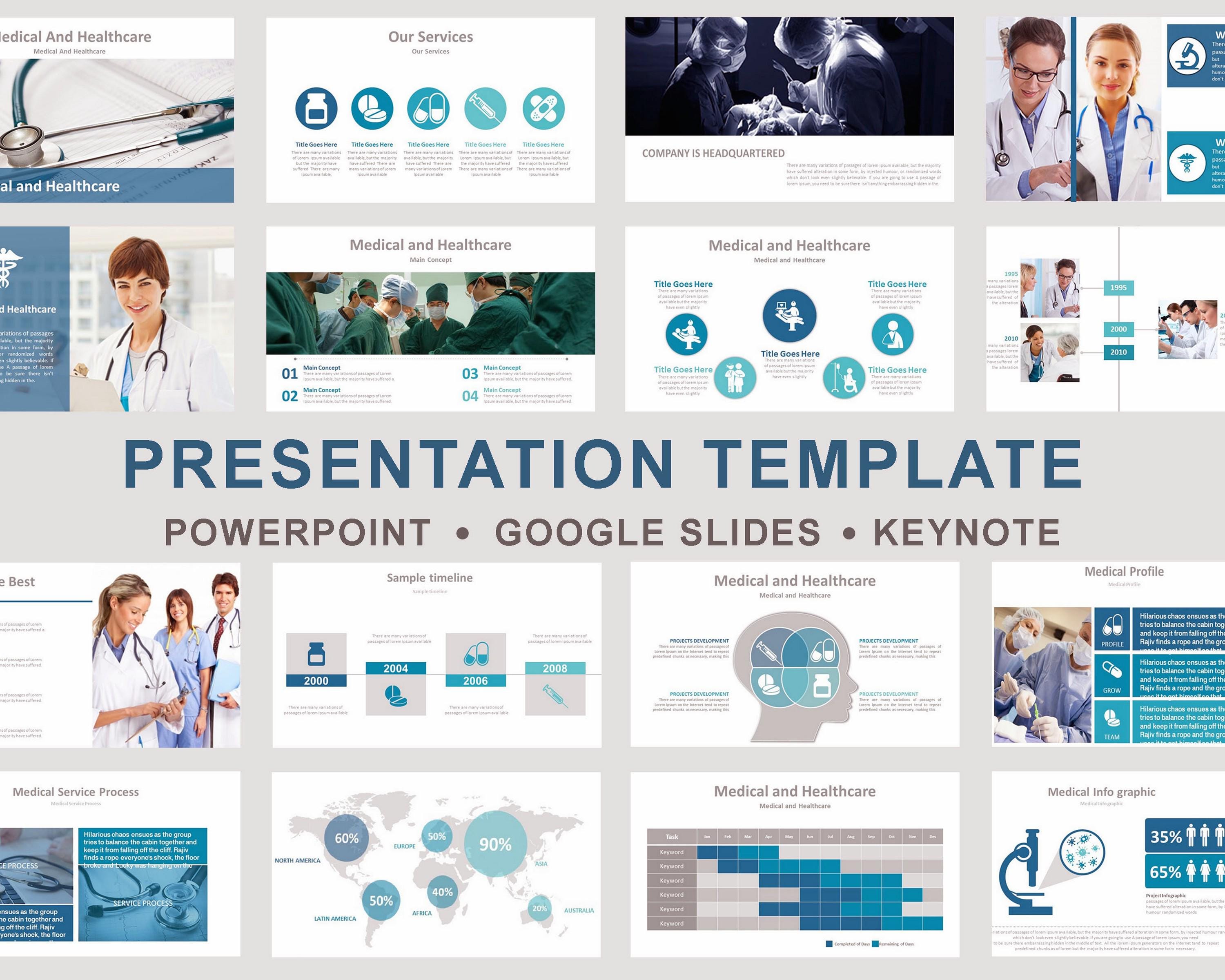 Personalized Medical Powerpoint Template, Nursing Presentation Template ...