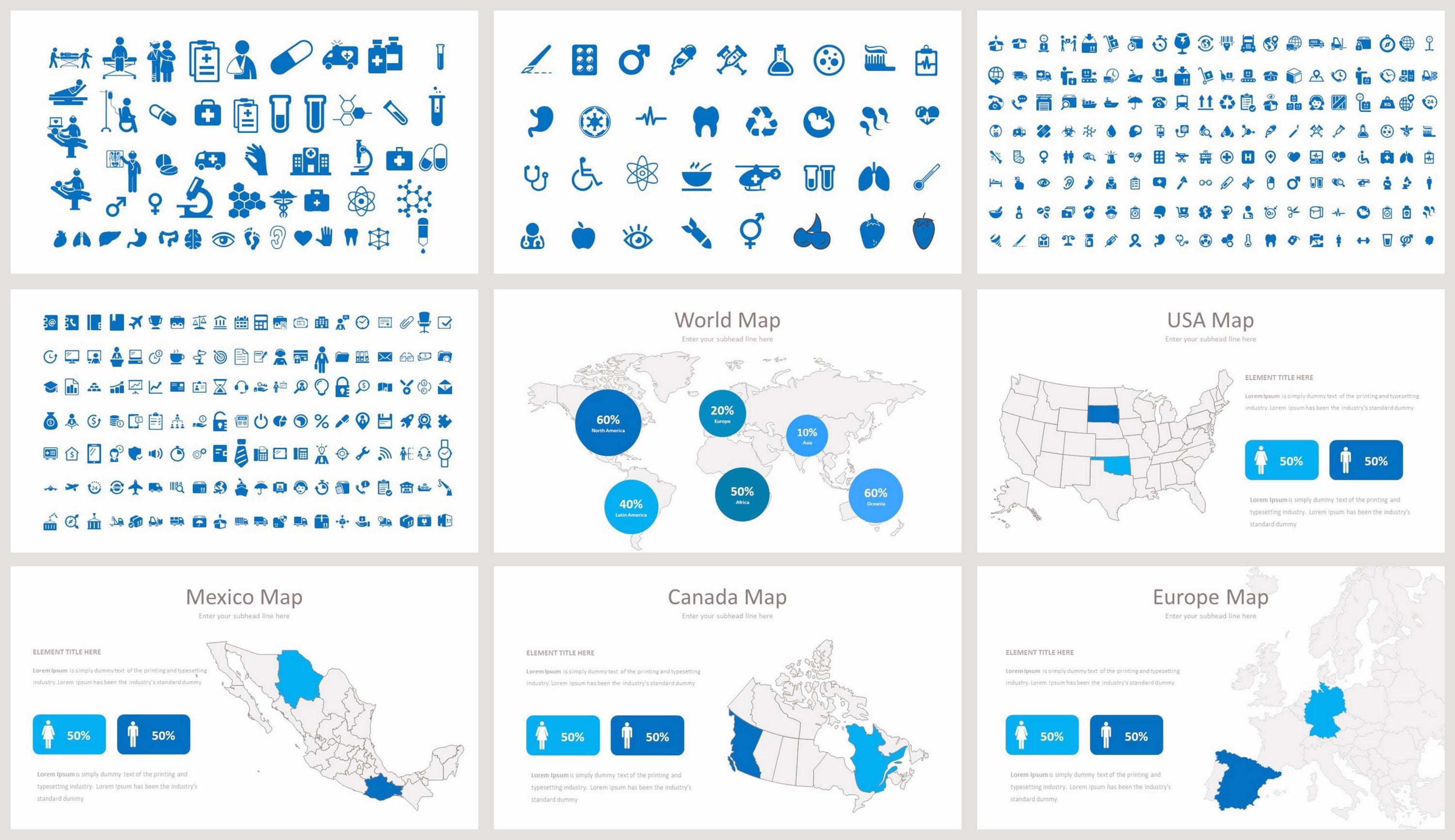 Personalized Medical Recolorable Icons, Nurse Medical Powerpoint Icons ...
